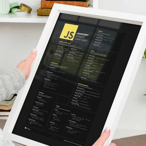 Javascript Cheat Sheet Js Coding Guide Javascript Syntax Chart Poster JS Beginner Tips JS Web ...