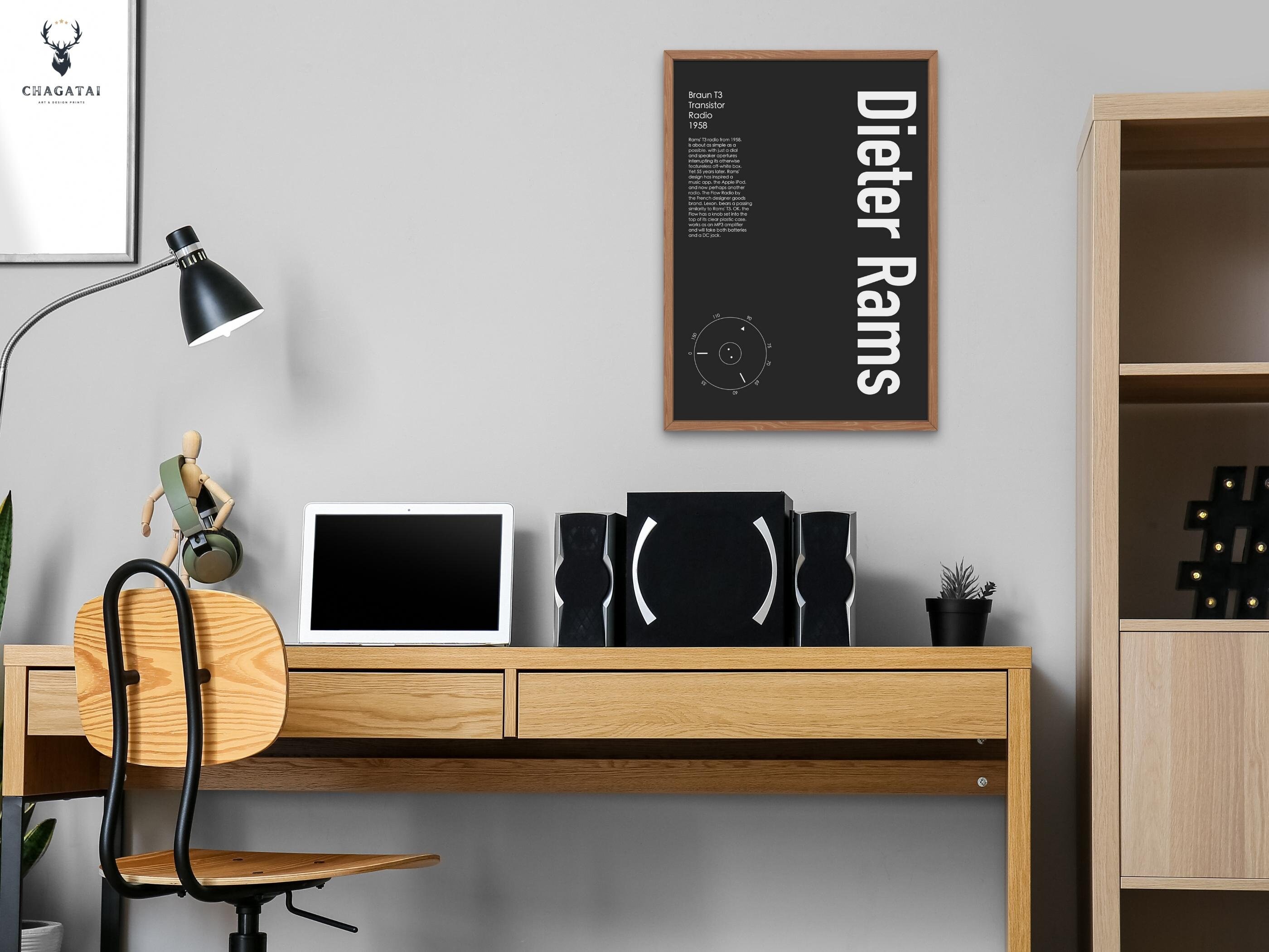 Dieter Rams Poster Apple Design Print UX Designer Poster Braun Graphic ...