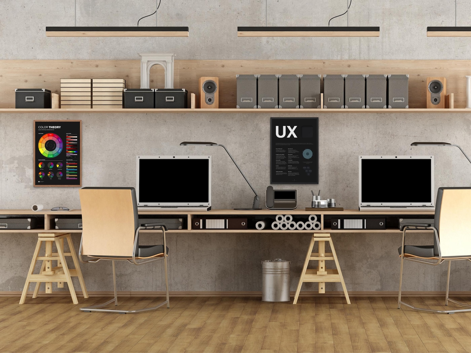 Color Wheel Poster for Graphic Designers - Color Theory - Unlock the ...