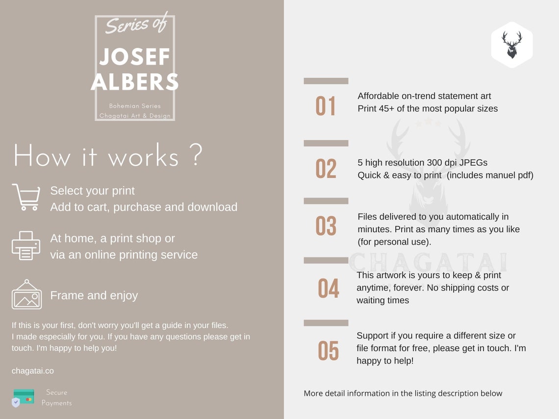 Josef Albers Print Nested Squares Museum Art Printable Albers - Etsy