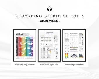 Audio Frequency Spectrum Recording Studio Poster - Etsy