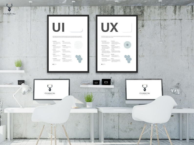 UI Design Principles Poster UI Ux Phases Design for People Printable ...