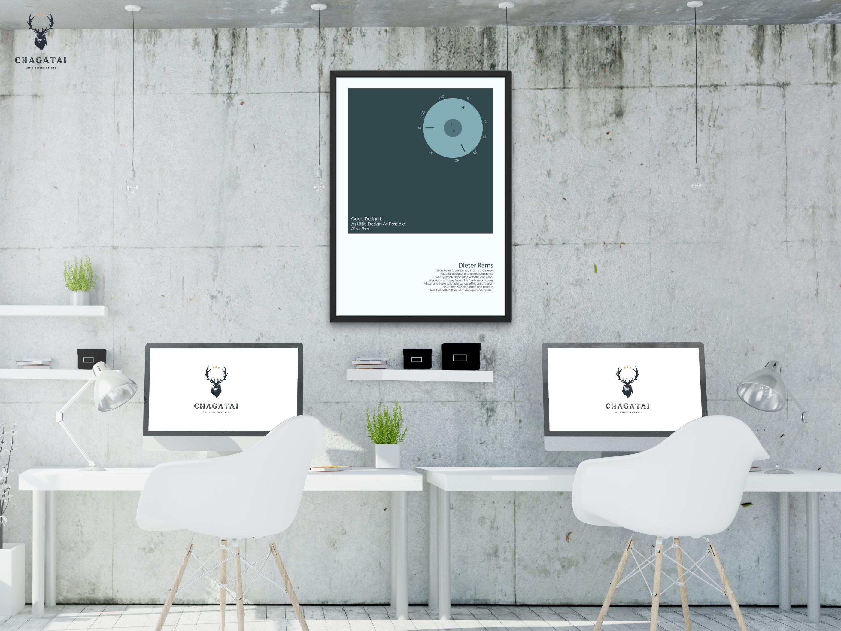 Dieter Rams Print Apple Design Poster Ipod Wall Art Home Office Wall ...