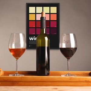 Wine Color Chart Poster Wine Printable All You Need is Wine Color Print ...