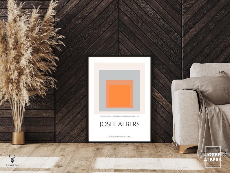 Josef Albers Print Nested Squares Museum Art Printable Albers Home ...