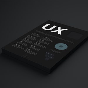 UX Design Principles Poster UX Phases Design for People Printable Braun ...