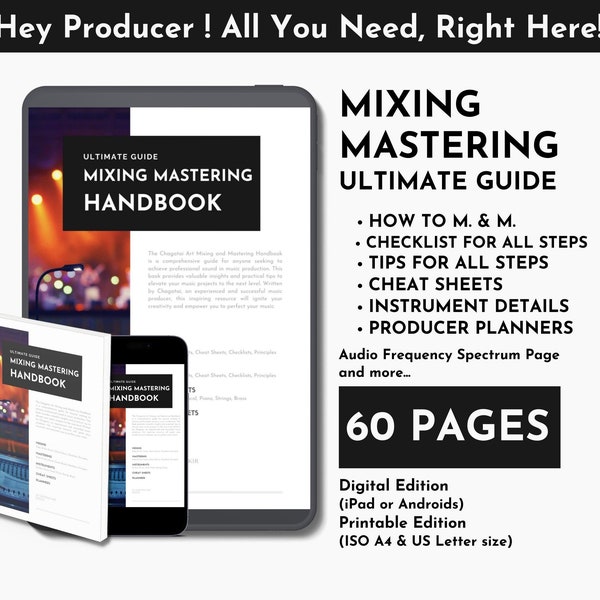 Audio Mixing Cheat - Etsy