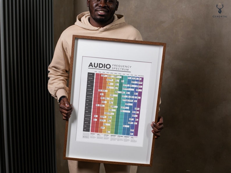 Audio Frequency Spectrum Cheat Sheet Music Print Mixing - Etsy