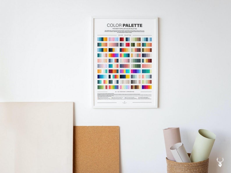 UX Design Color Palette Ideas UX Designers Color Palette Print Poster ...