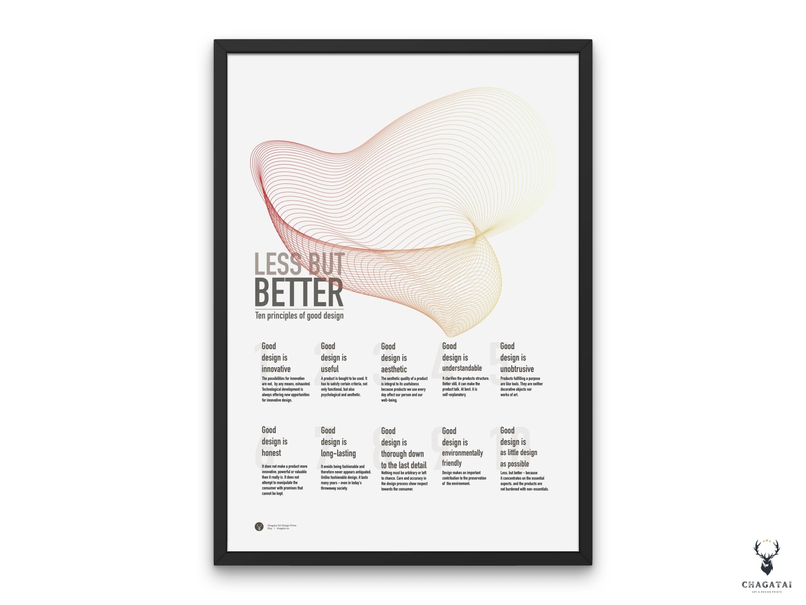 UX Designer Print Less but Better Poster Dieter Rams Poster - Etsy