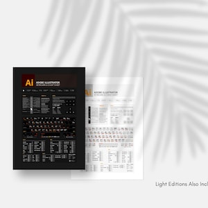 Adobe Illustrator Shortcuts Cheat Sheet Illustrator Keyboard Shortcuts ...