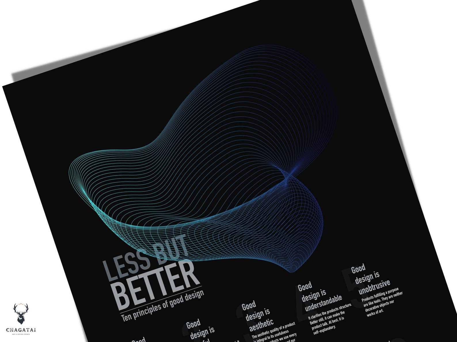 Design Phases Poster Ten Principles of Design Print With Dieter Rams ...