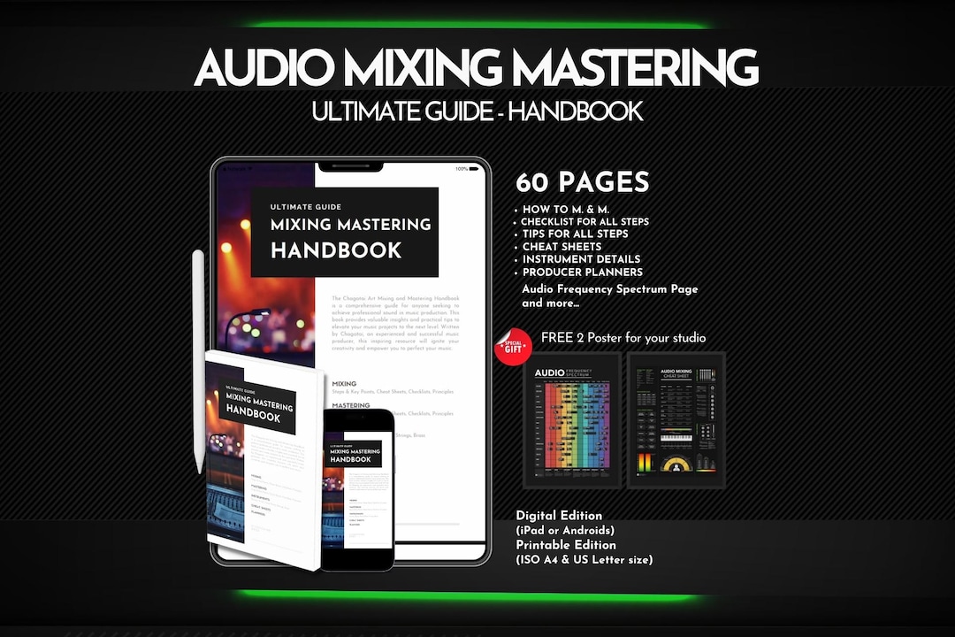 Audio Mixing Mastering Ultimate Pack, Mastering Handbook Producer Cheat ...