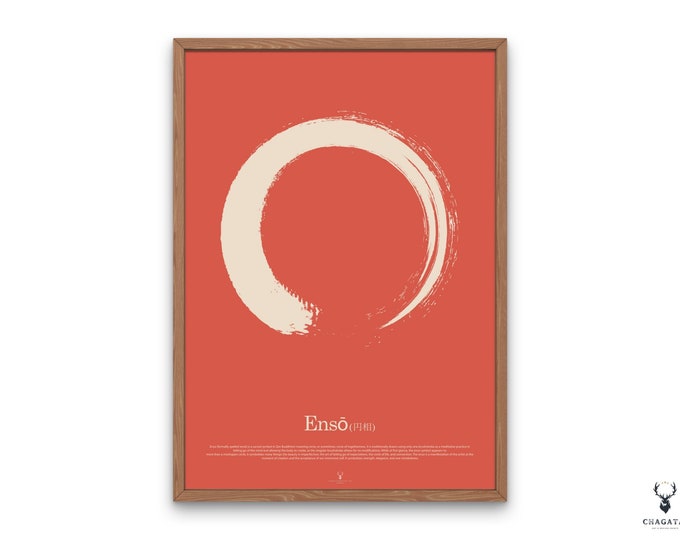 Enso Zen Wall Art, Enso Circle Poster, Enso Circle, Zen Home Decor, Zen Abstract Wall Art ...