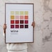 Wine Color Chart Print Wine Wall Art Printable All You Need is Wine ...
