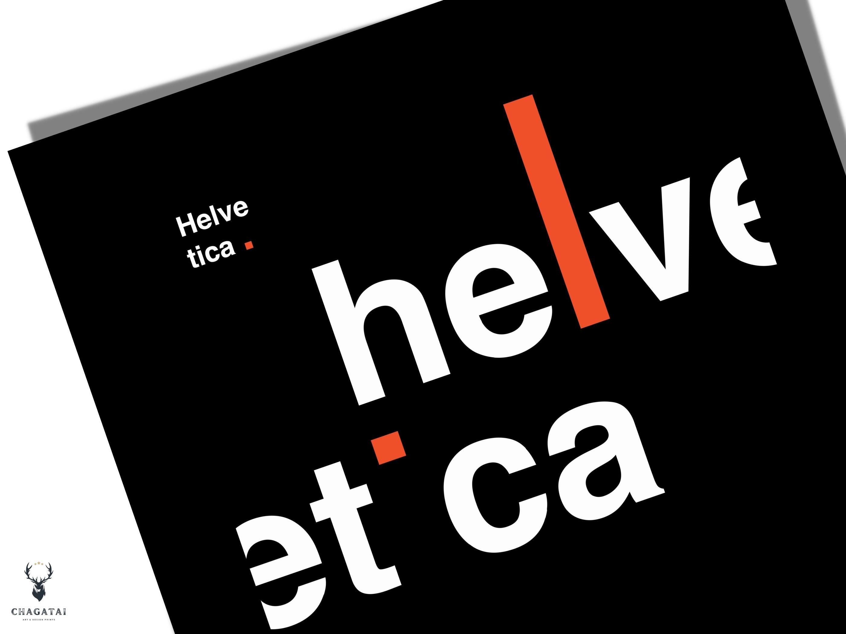 Helvetica Poster Print Helvetica Neue Font Design Studio Wall Decor ...