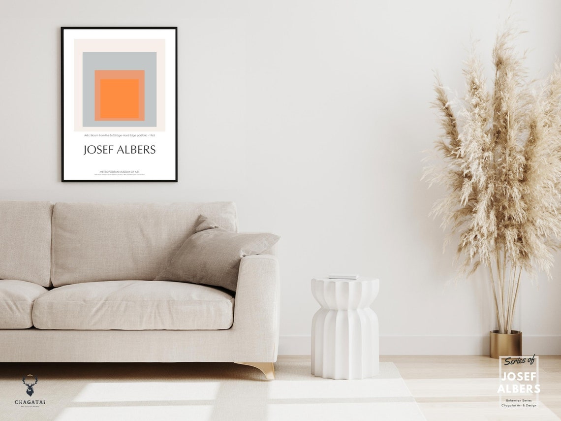 Josef Albers Print Nested Squares Museum Art Printable Albers - Etsy