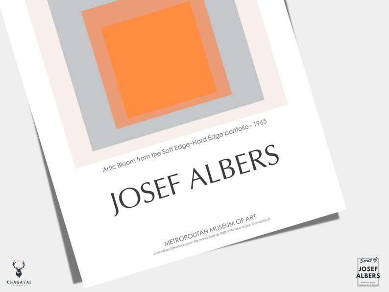 Josef Albers Print Nested Squares Museum Art Printable Albers Home ...