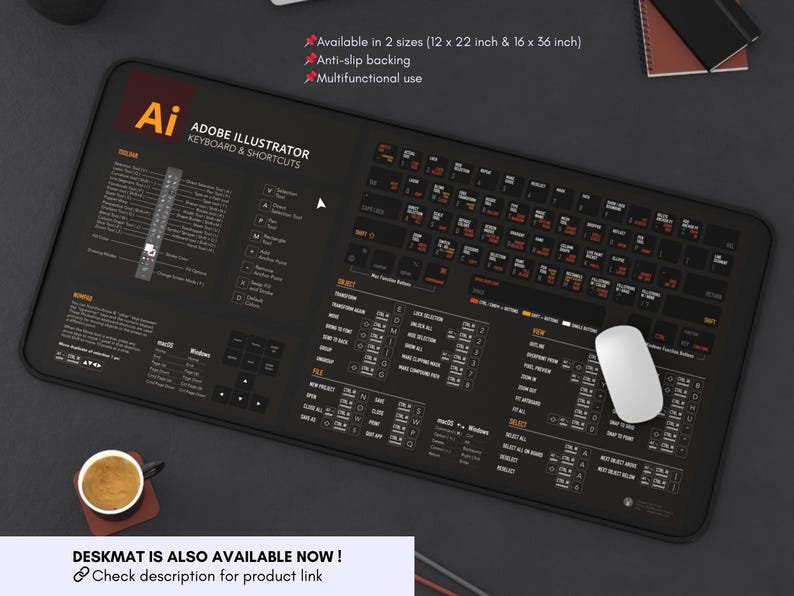 Adobe Illustrator Shortcuts Cheat Sheet Illustrator Keyboard Shortcuts ...