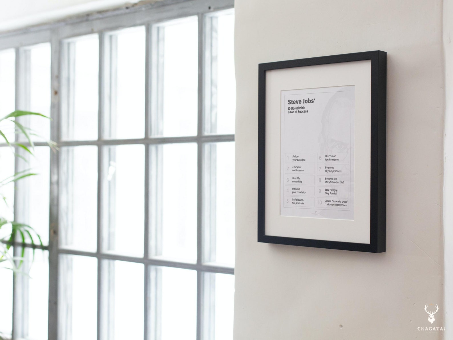 Steve Jobs 10 Rule of Success Poster Inspiration Printable - Etsy