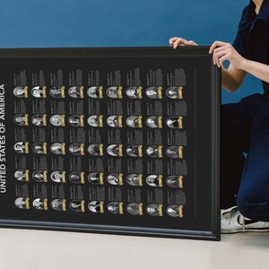 US Presidents Poster America Presidents Print Wall Decor 46 U.S ...