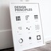 UX UI Design Principles UX Research Printable Poster Minimal Ui ...
