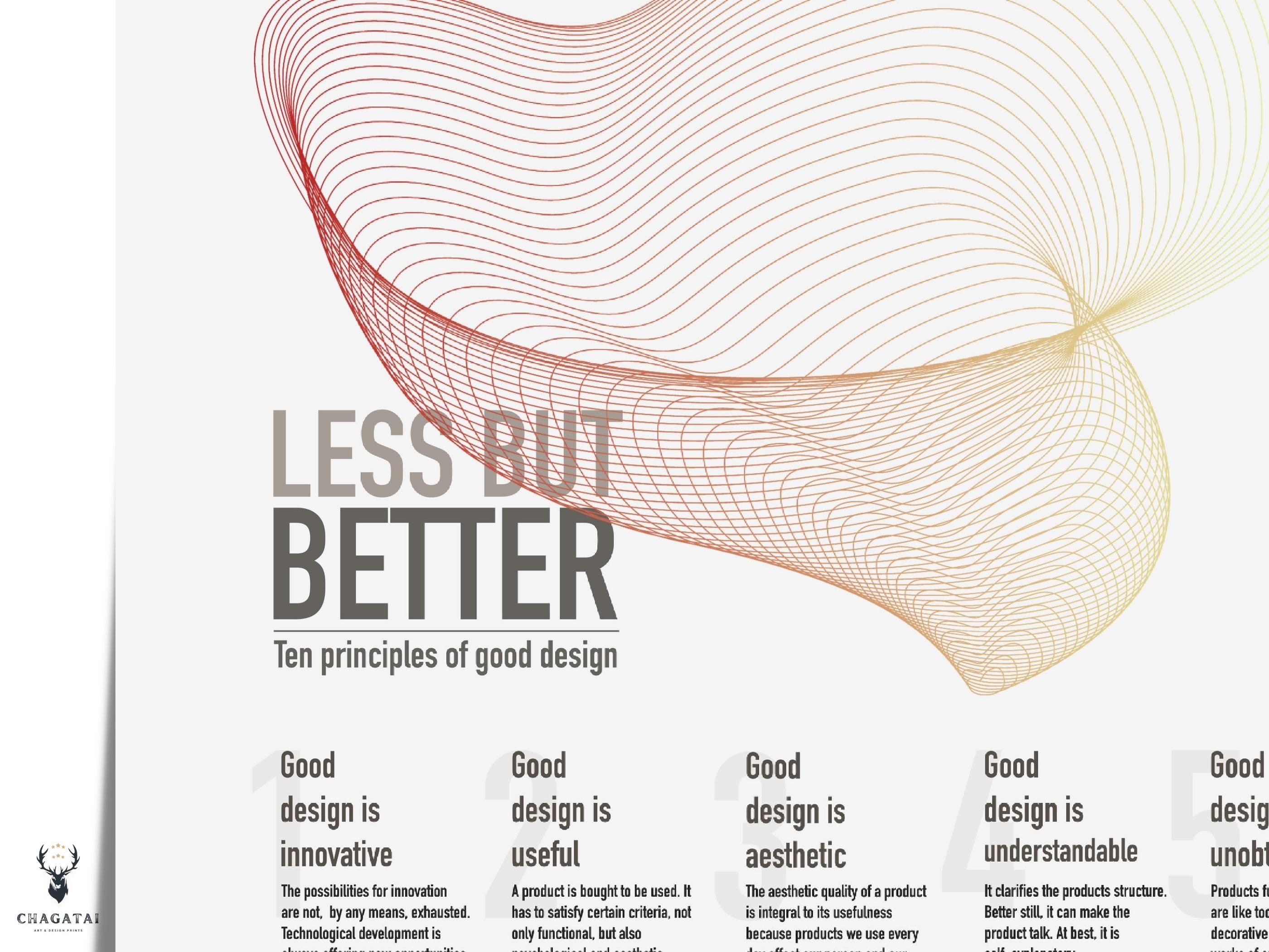 UX Designer Print Less but Better Poster Dieter Rams Poster - Etsy