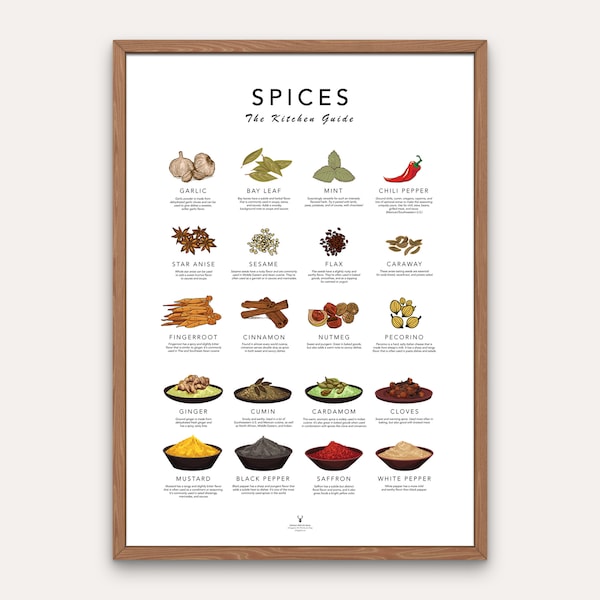 Spice Chart - Etsy
