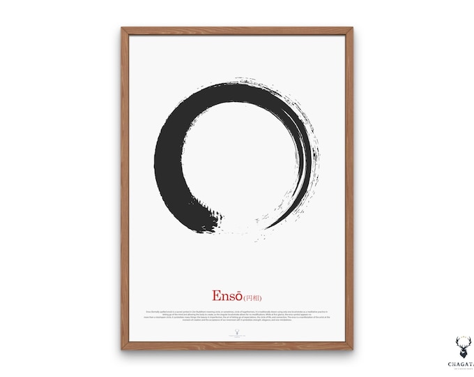 Enso Zen Wall Art, Enso Circle Poster, Enso Circle, Zen Home Decor, Zen Abstract Wall Art ...