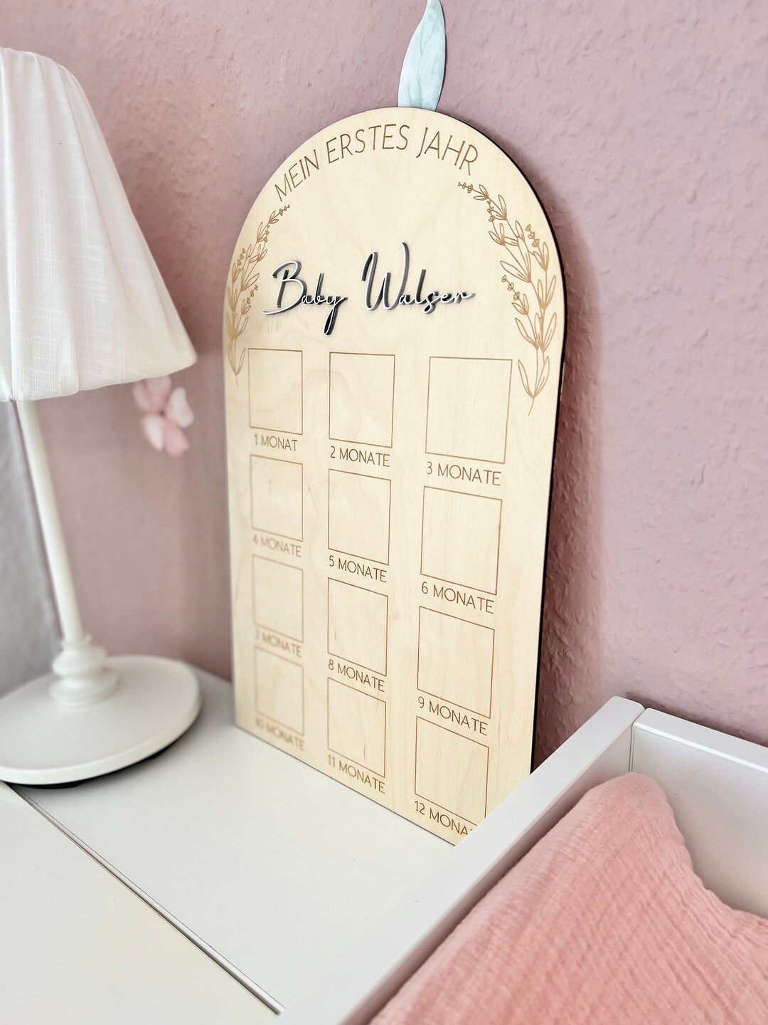 Personalized Photo Frame, Milestone Board My First Year, Milestone ...