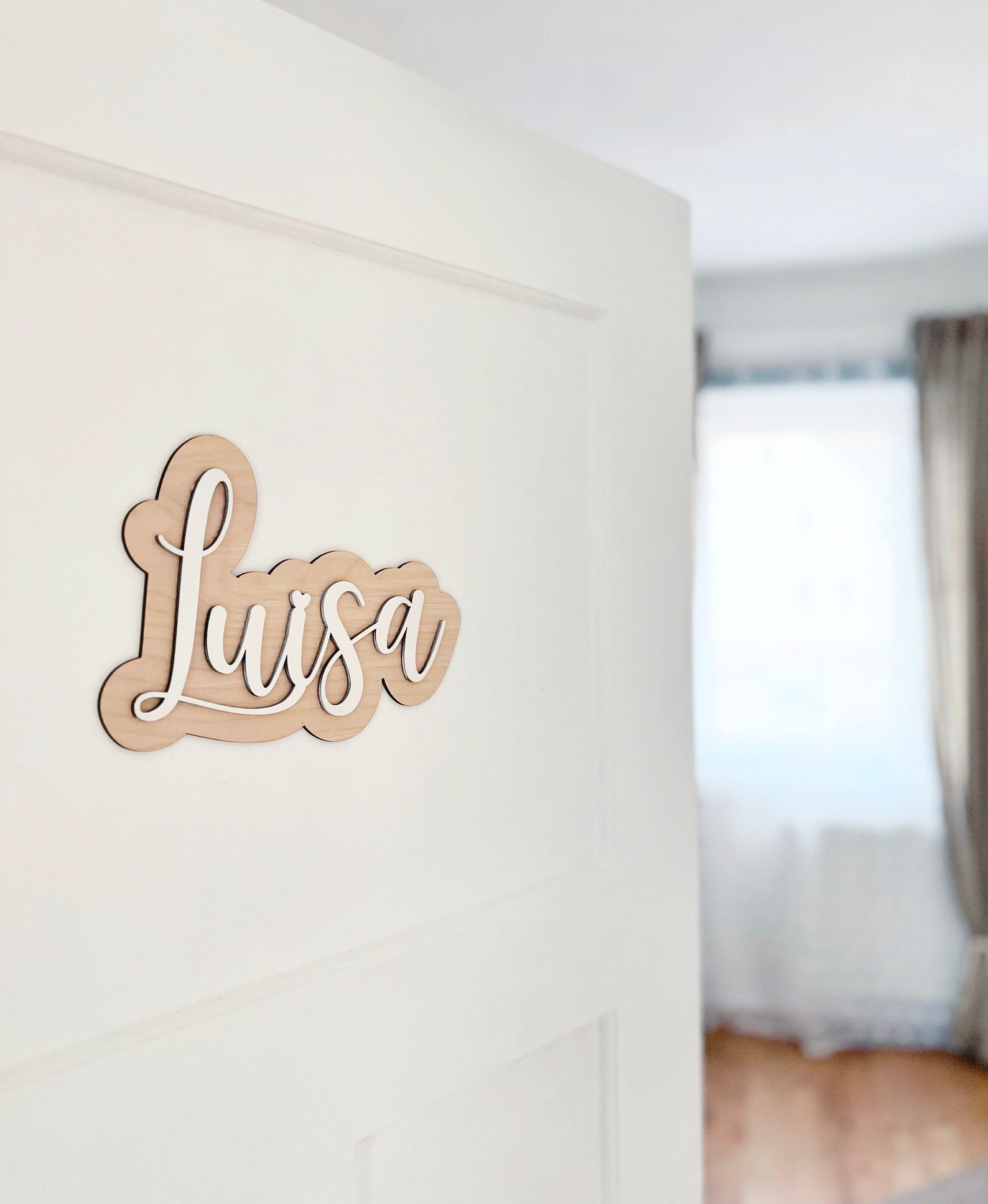 Wooden Door Sign With Name Name Sign for Children's Room - Etsy