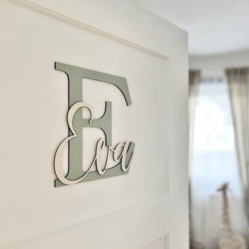 Wooden Door Sign With Name Name Sign for Children's Room - Etsy