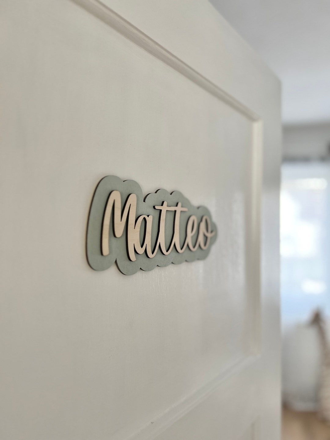 Wooden Door Sign With Name Name Sign for Children's Room - Etsy