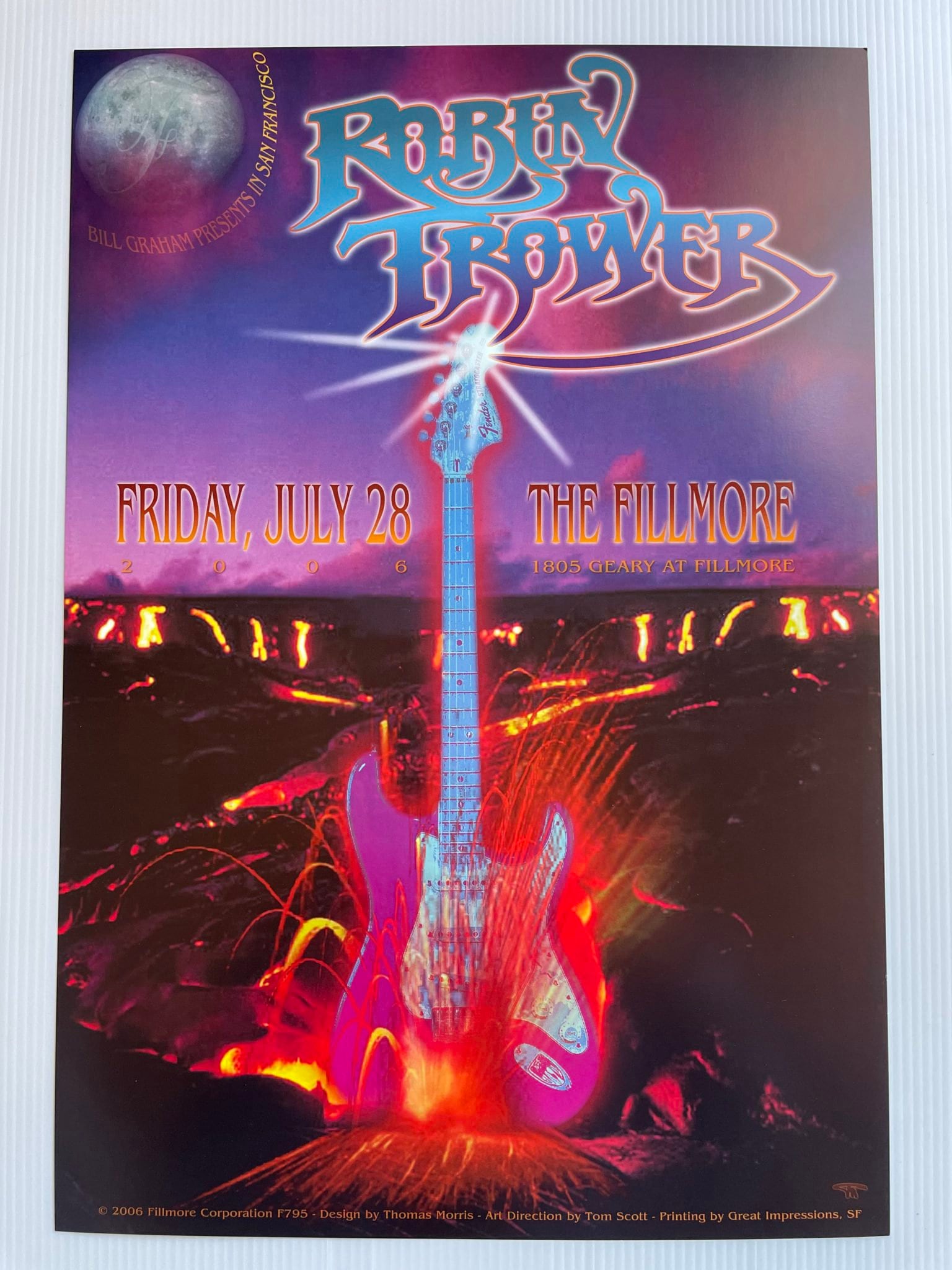 Robin Trower Concert Poster 2006 F-795 Fillmore - Etsy