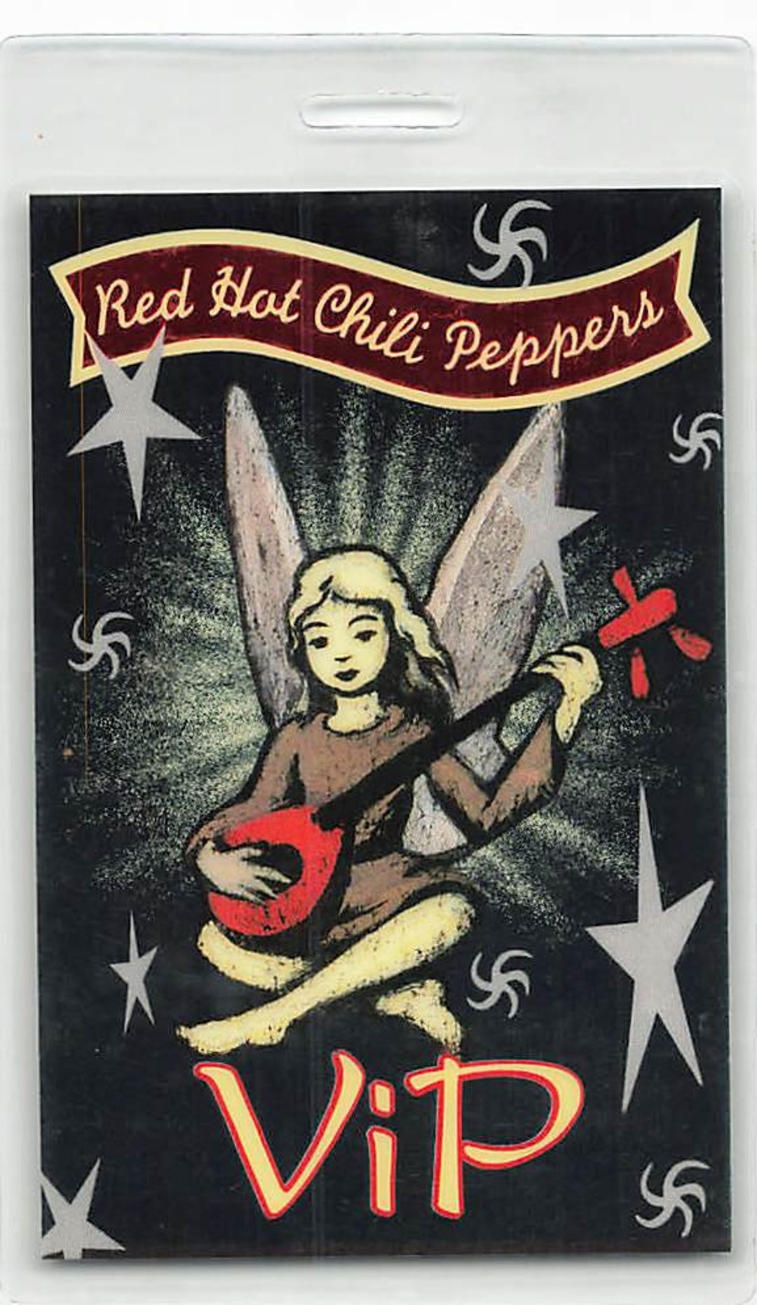 Red Hot Chili Peppers Backstage Pass Black VIP Laminate- Vintage Pop ...