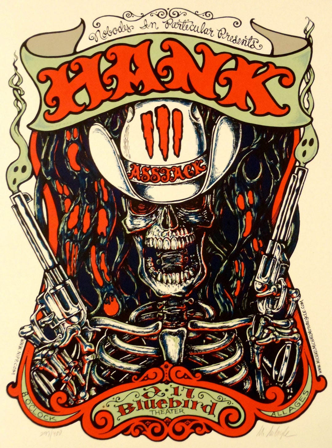 Hank Williams III Concert Poster 2005 Vintage Fillmore Poster Print ...