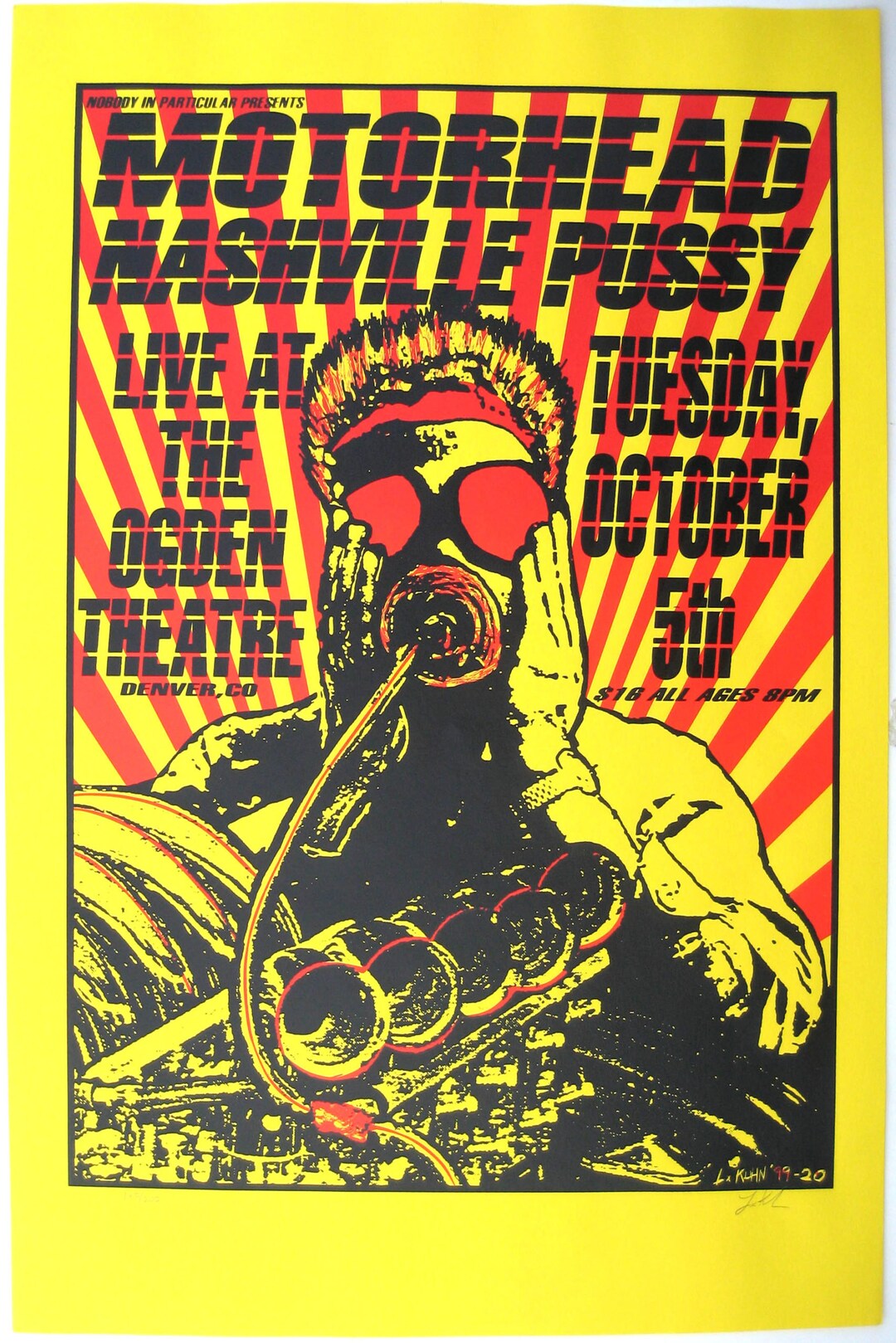 Motorhead Concert Poster 1999 Denver - Etsy