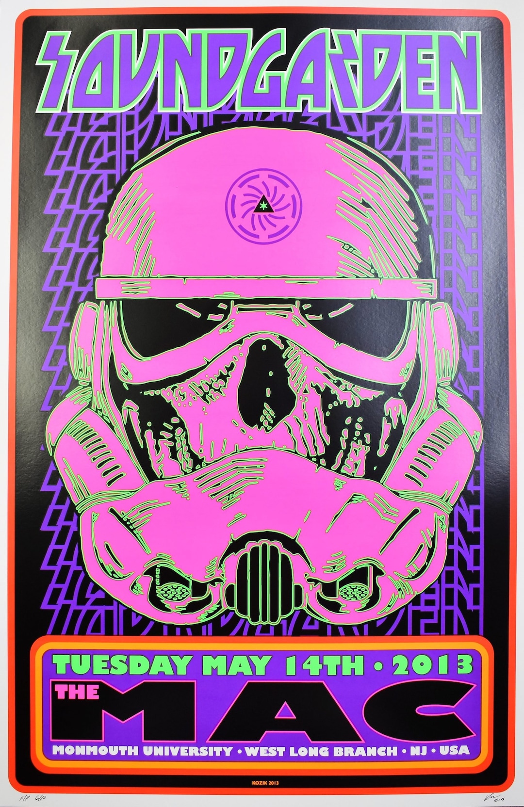 Soundgarden Concert Poster 2013 RARE Printers Proof Frank Kozik - Etsy