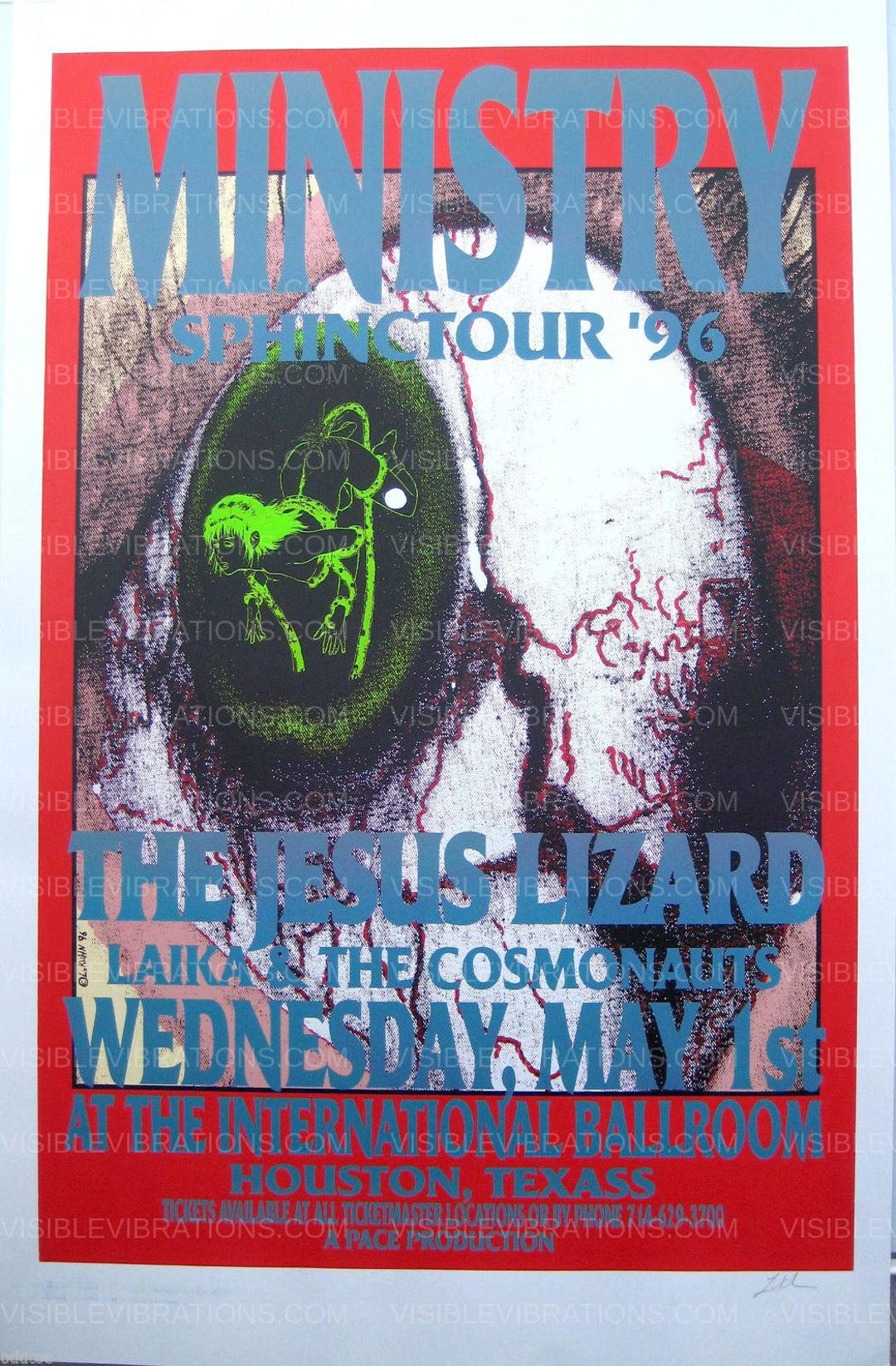 Ministry Concert Poster 1996 - Etsy
