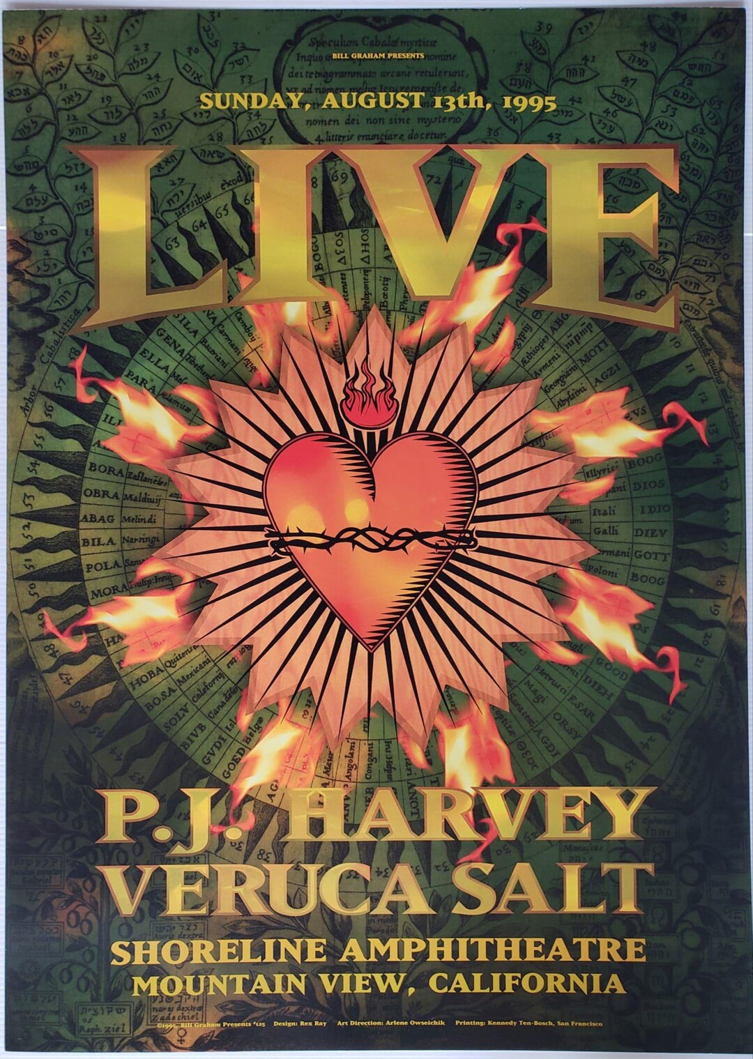 Live PJ Harvey Veruca Salt Concert Poster 1995 BGP-125 - Etsy