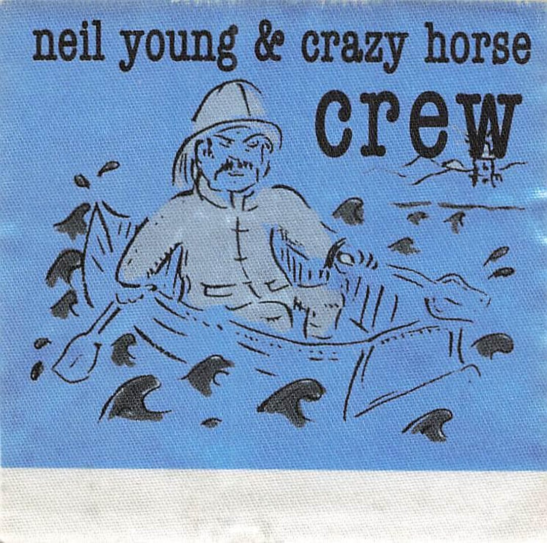 Neil Young & Crazy Horse Backstage Pass Blue Crew Cloth Variant - Etsy