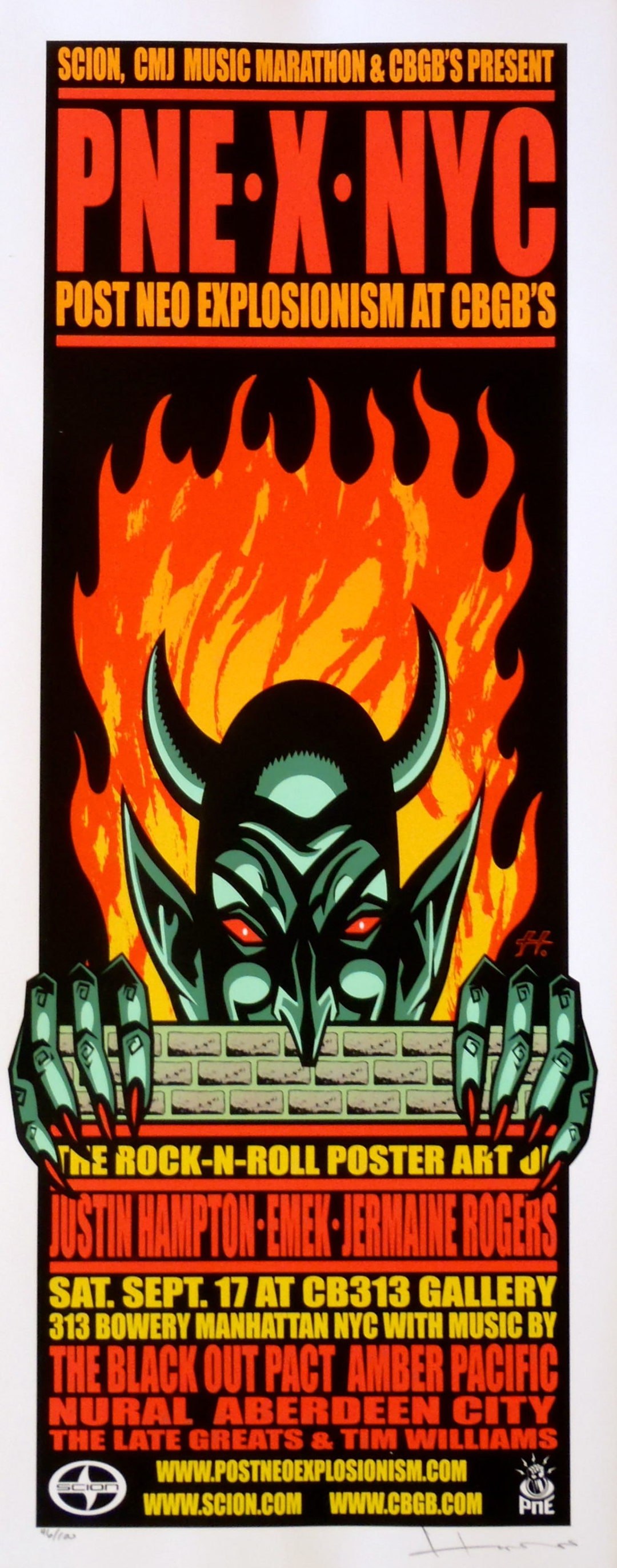 CBGB Concert Poster Justin Hampton Emek Jermaine Rogers - Etsy