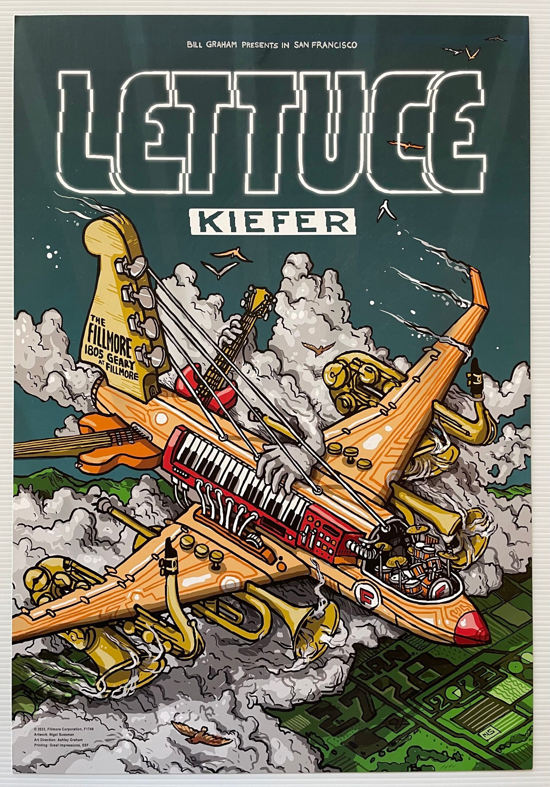 Lettuce Concert Poster 2023 F-1749 Vintage Fillmore Poster Print ...