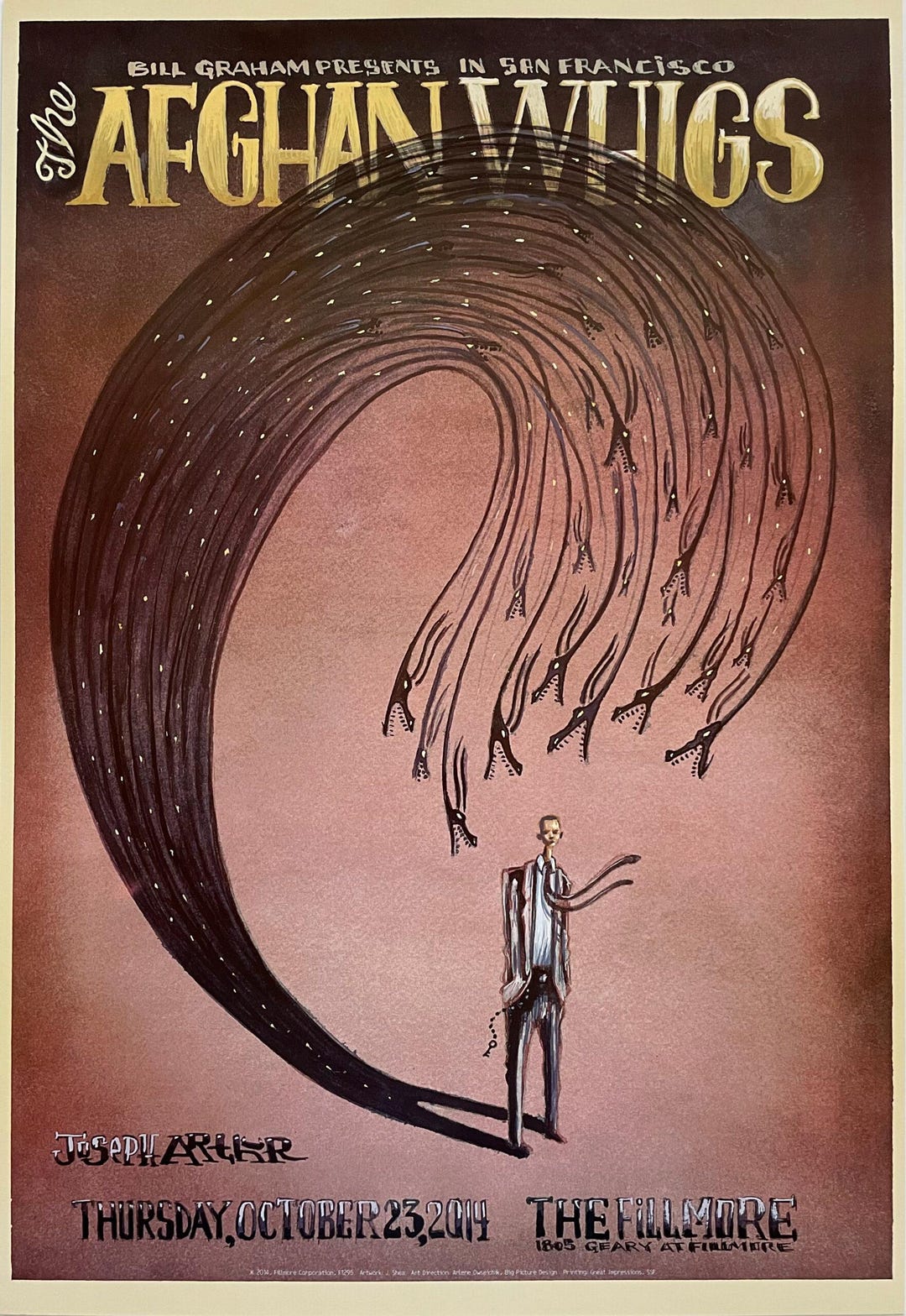 The Afghan Whigs Concert Poster 2014 F-1295 Fillmore - Etsy