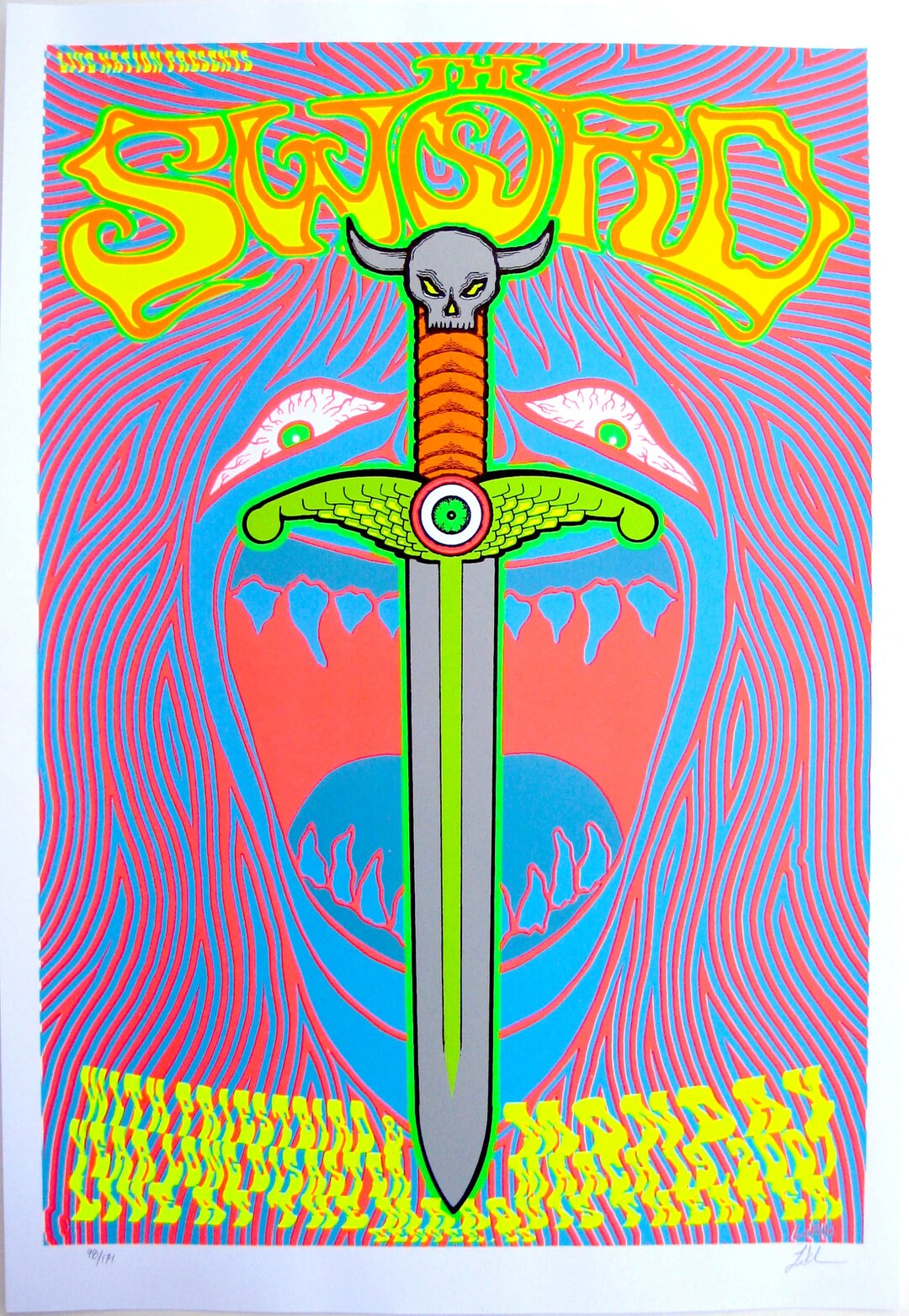 The Sword Concert Poster 2007 Vintage Poster Print Aesthetic Music Art ...