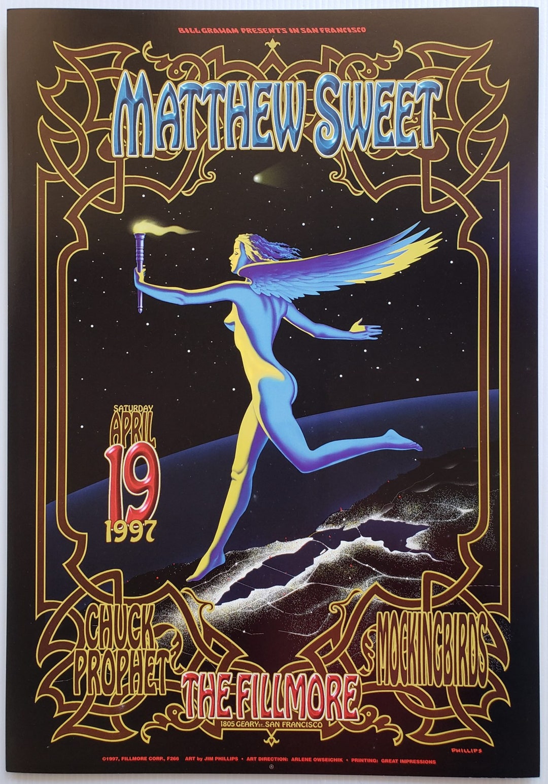 Matthew Sweet Concert Poster 1997 F-266 Fillmore - Etsy