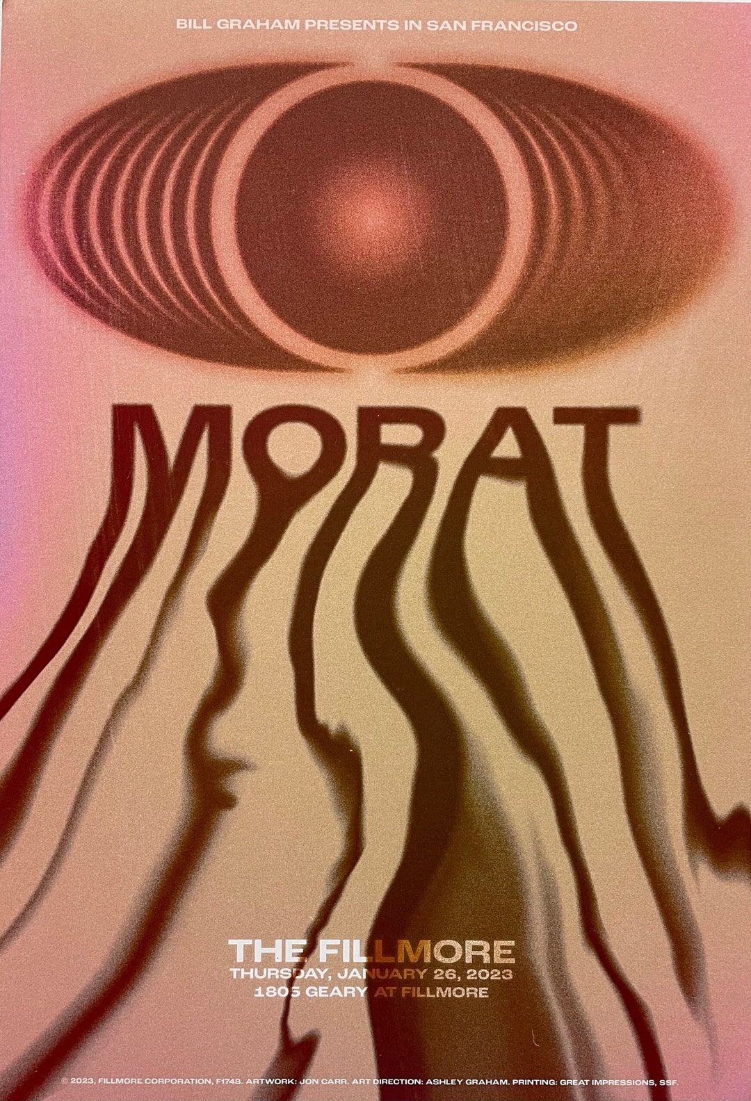 Morat Concert Poster 2023 F-1748 Fillmore - Etsy