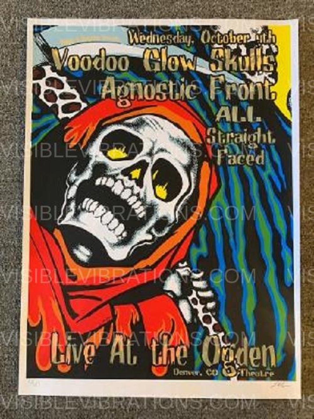 Voodoo Glow Skulls Concert Poster 2000 Denver - Etsy
