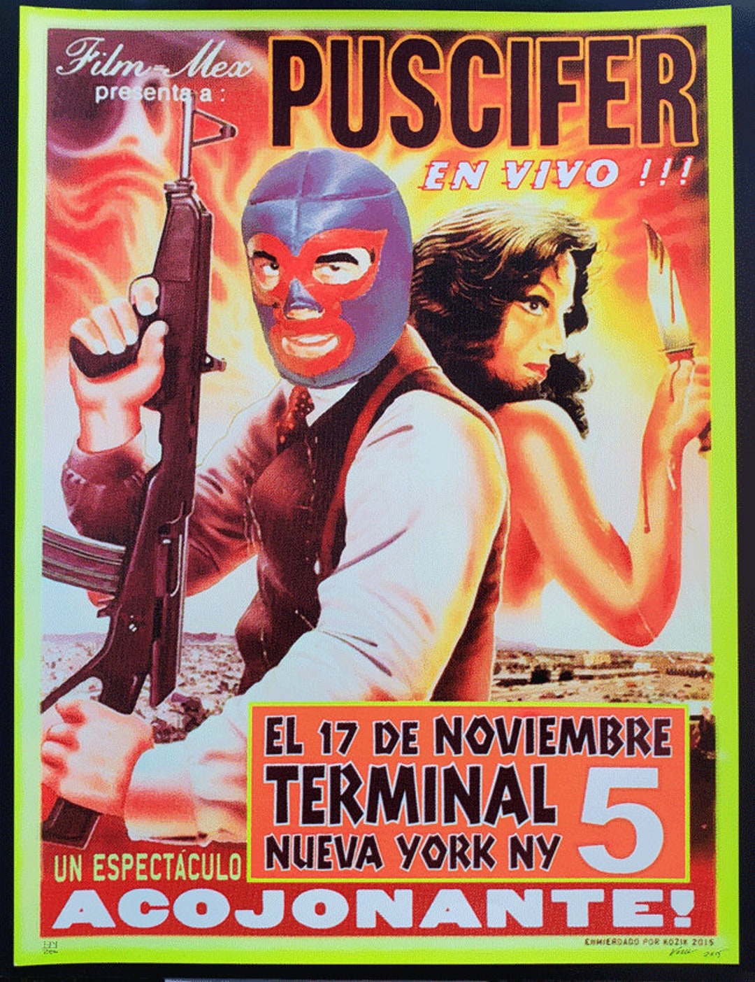 Puscifer Concert Poster New York 2015 Tool Frank Kozik Vintage Poster ...