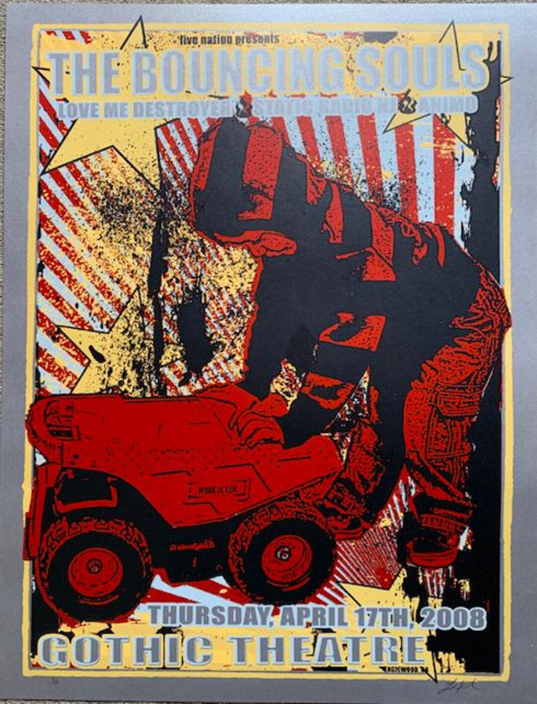 Bouncing Souls Concert Poster 2008 Metallic Variant - Etsy